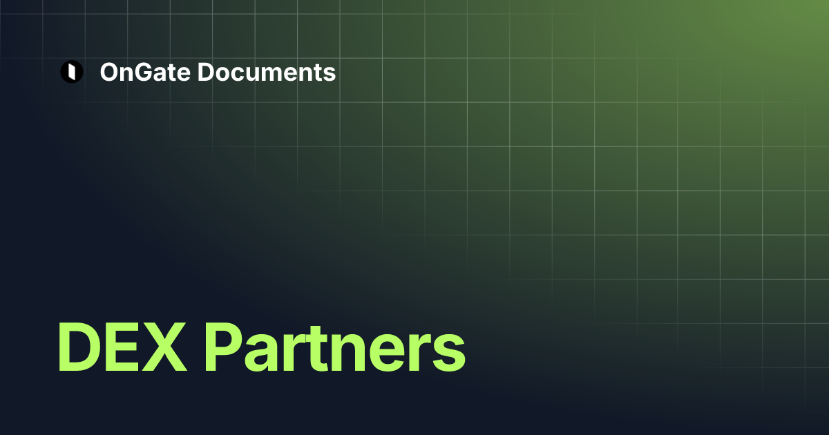 DEX Partners | OnGate Documents